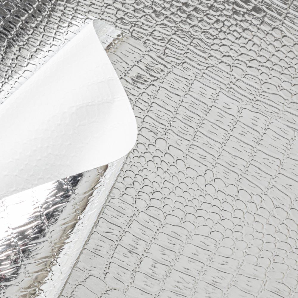 Carta decorativa Argento effetto Alligatore · Manamant Paper Tales